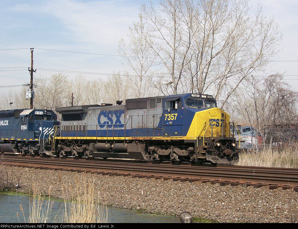 CSX 7357 with rebuilt cab